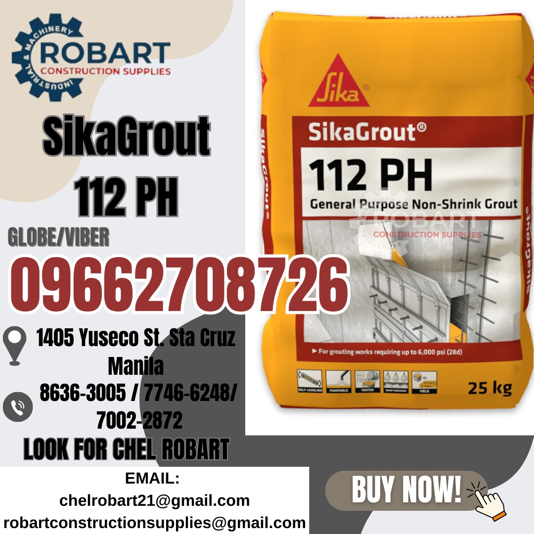 SIKAGROUT 112 PH, Commercial & Industrial, Construction Tools ...