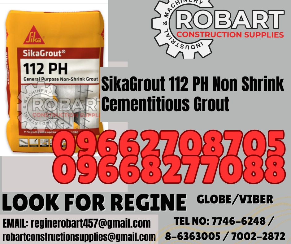 SikaGrout 112 PH Non Shrink Cementitious Grout, Commercial & Industrial, Construction Tools ...