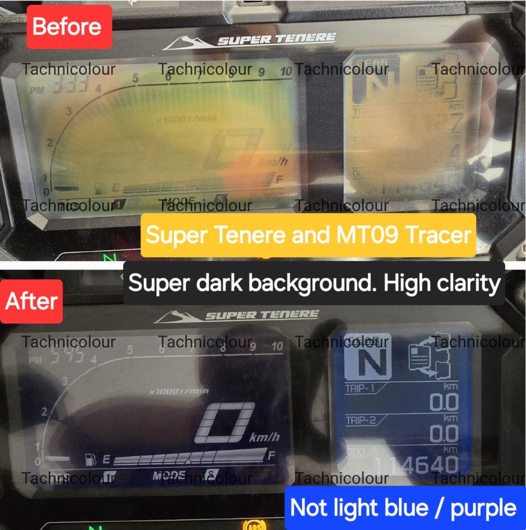 Speedometer Speedo Meter faded LCD repair & LED color change ...