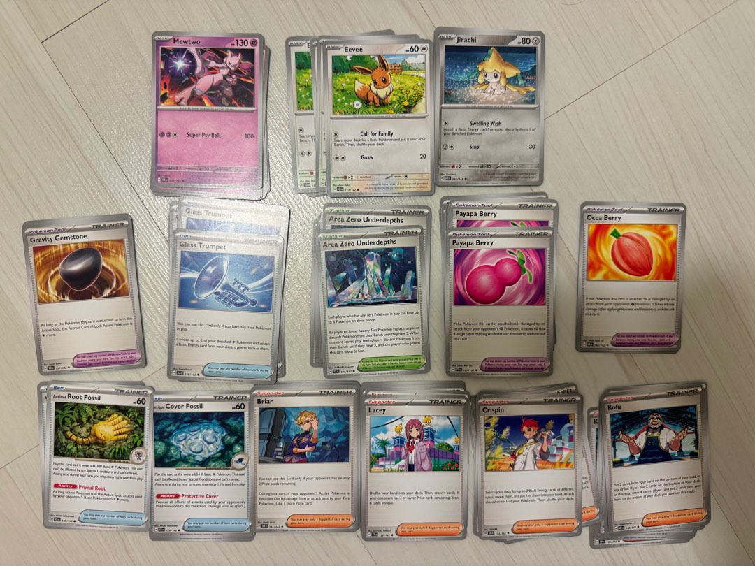 SV7 Stellar Crown Playables, Trainers, Eevee, Mewtwo, Jirachi, Hobbies ...