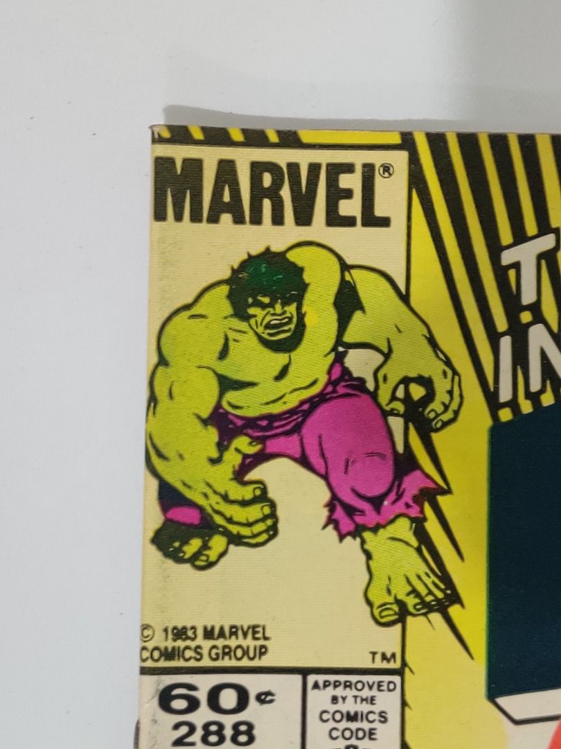 The Incredible Hulk Vol. 1 (1962) #288 Newsstand, Hobbies & Toys, Books ...