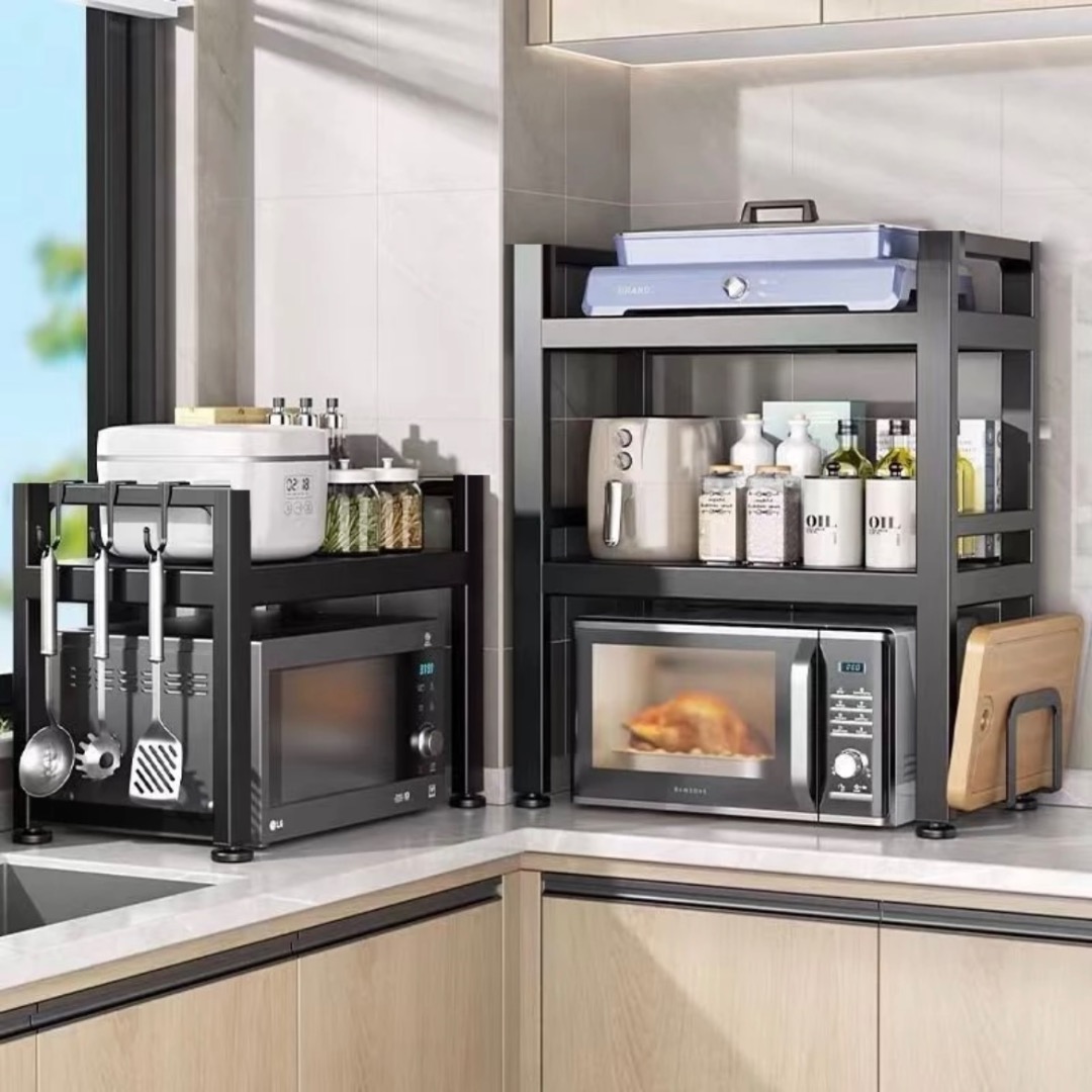 Thick Frame Microwave Rack | Kitchen Organiser Shelf Rack | Kitchen ...