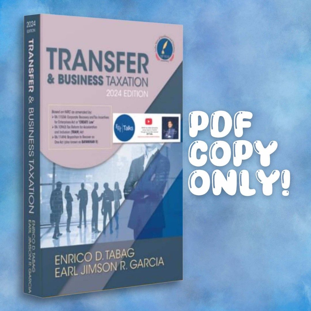 Transfer and Business Taxation | Tabag, 2024 edition., Hobbies & Toys ...