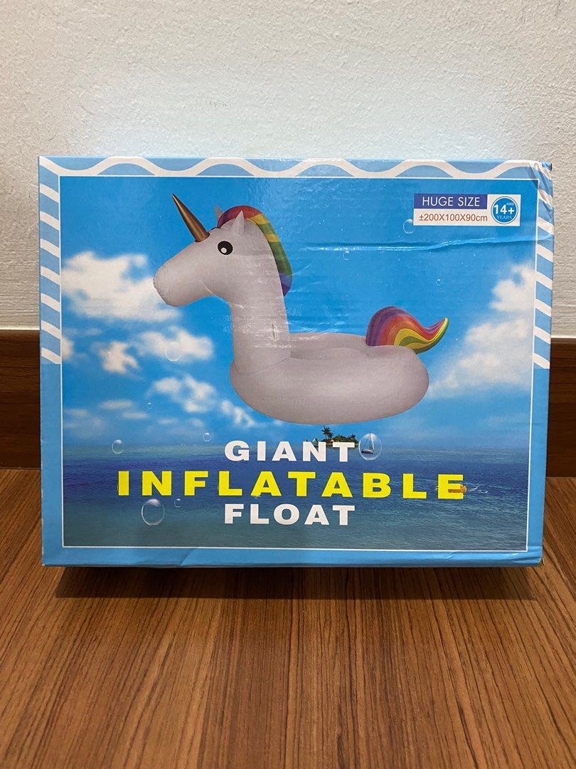 Unicorn Inflatable Float, Babies & Kids, Infant Playtime on Carousell