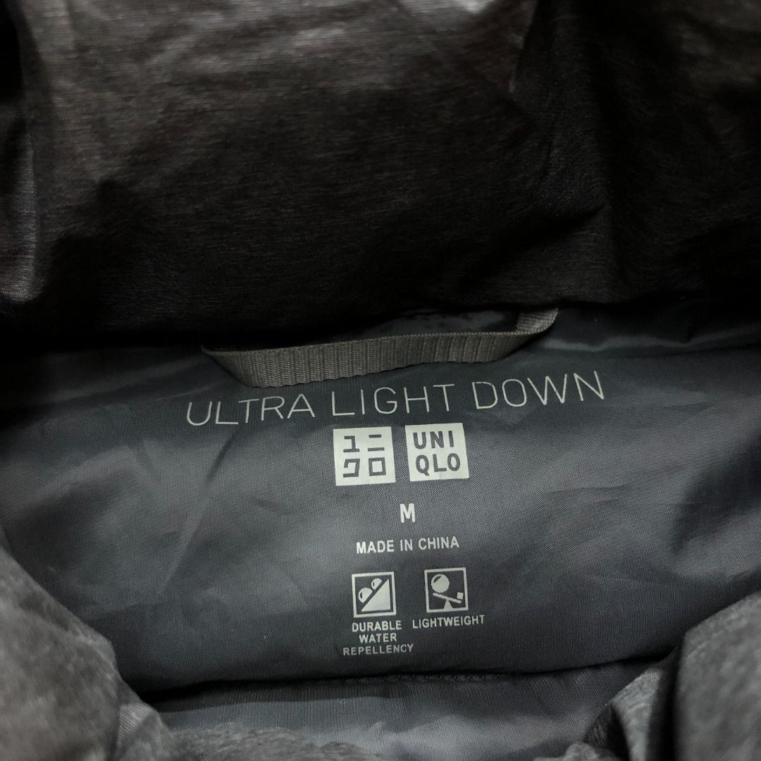 UNIQLO Ultra Light Down w/ Pouch Dark Grey Puffer Puff Winter Snow ...