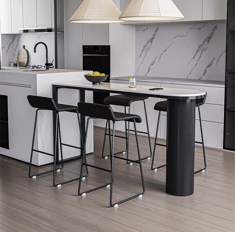 VERONA Modern Sintered Stone Bar Table, Furniture & Home Living ...