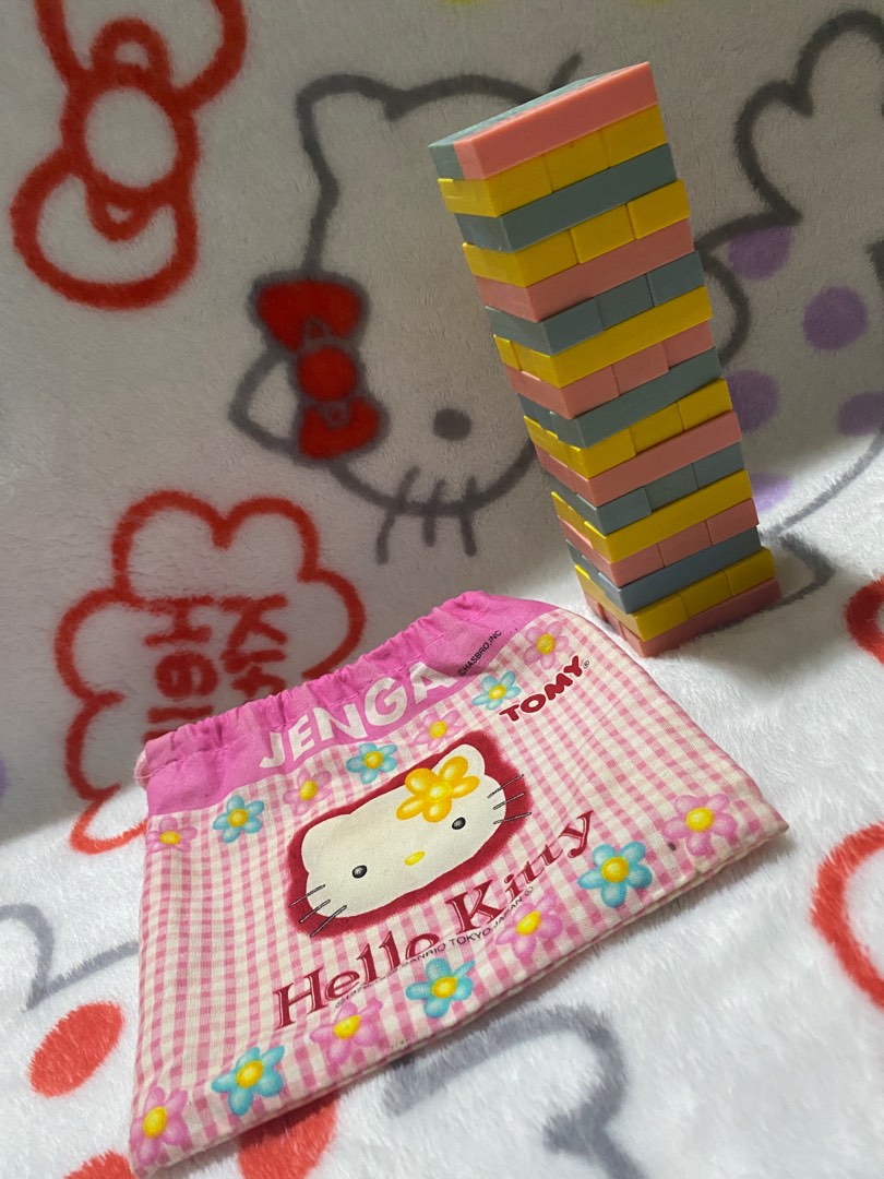 VINTAGE 1999 HELLO KITTY JENGA, Hobbies & Toys, Memorabilia ...