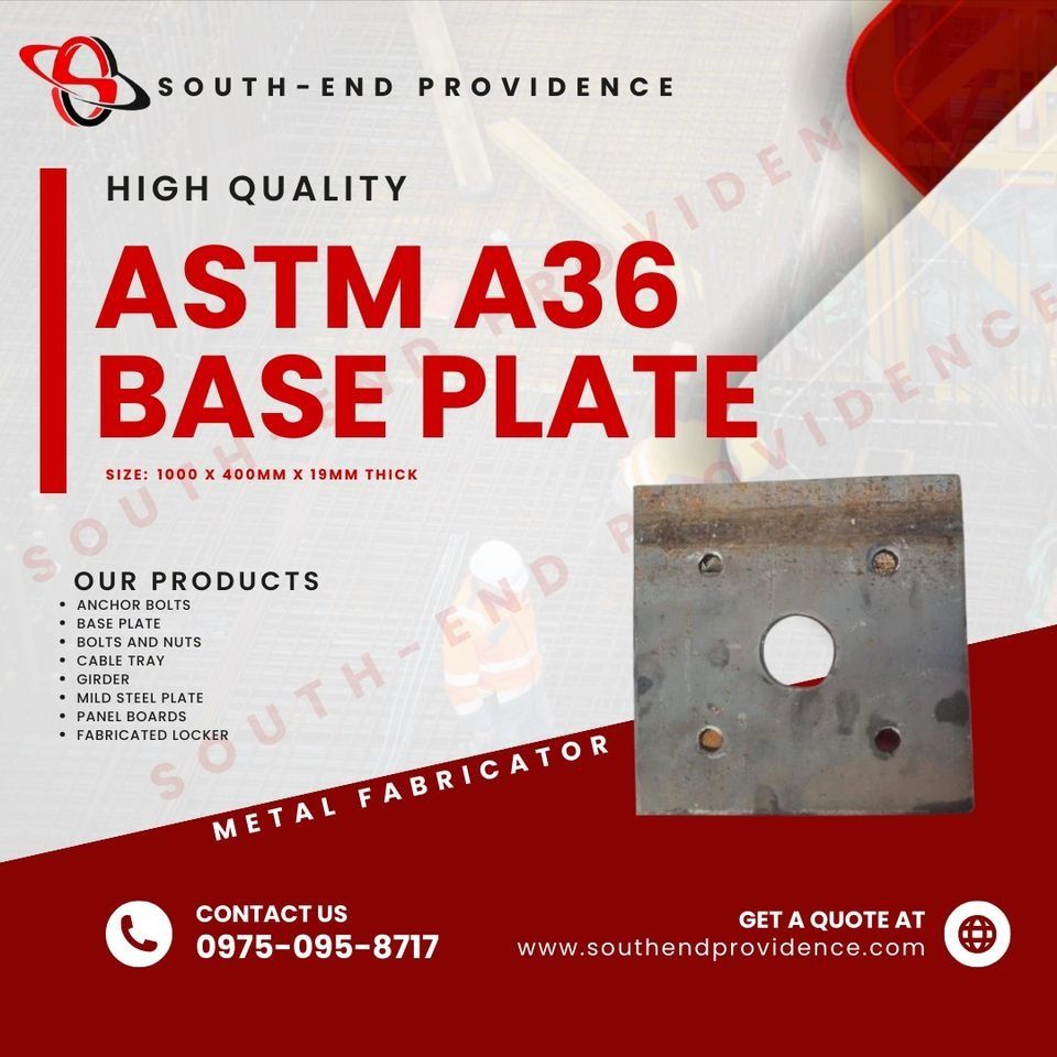 1000 x 400mm x 19mm thick Base Plate | Concrete Post Base Plate ...