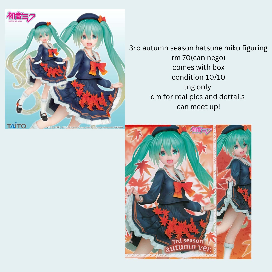 3rd autumn season hatsune miku, Hobbies & Toys, Collectibles ...