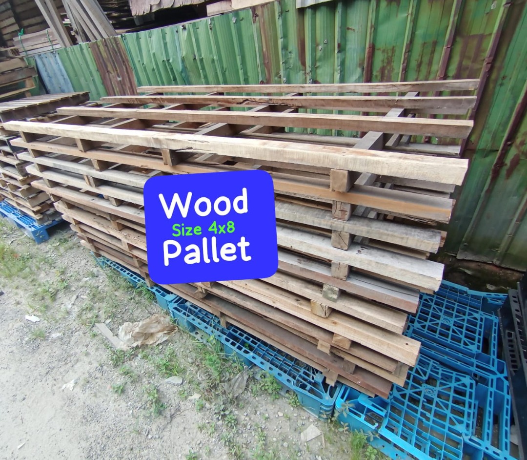 4x8 wood pallet, Furniture & Home Living, Outdoor Furniture on Carousell