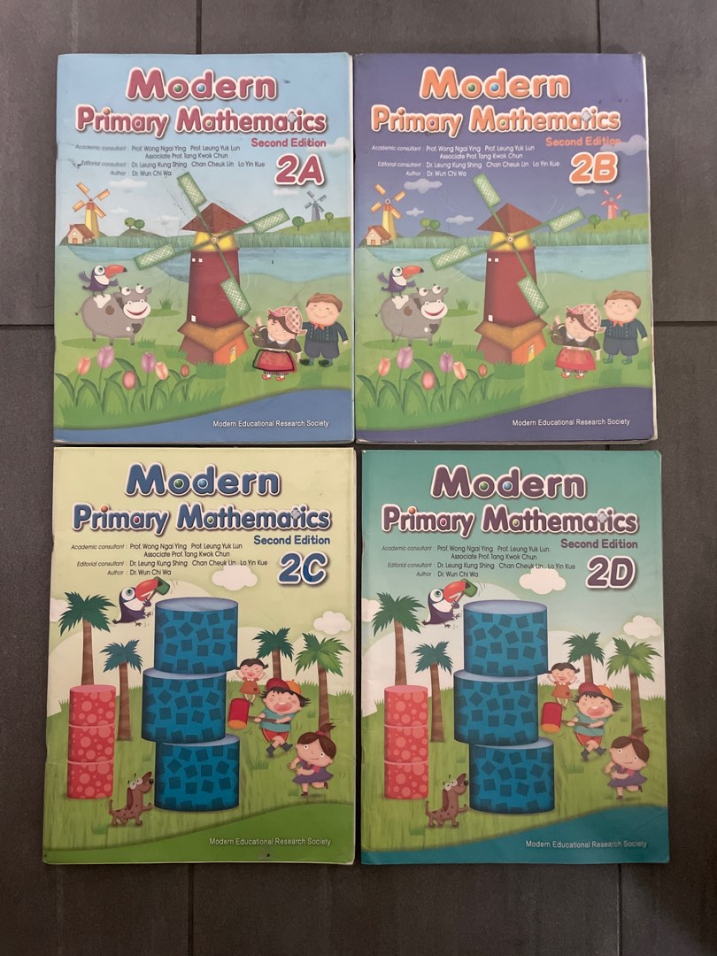 Modern Primary Mathematics 2A/2B/2C/2D, 興趣及遊戲, 書本 & 文具, 教科書 - Carousell