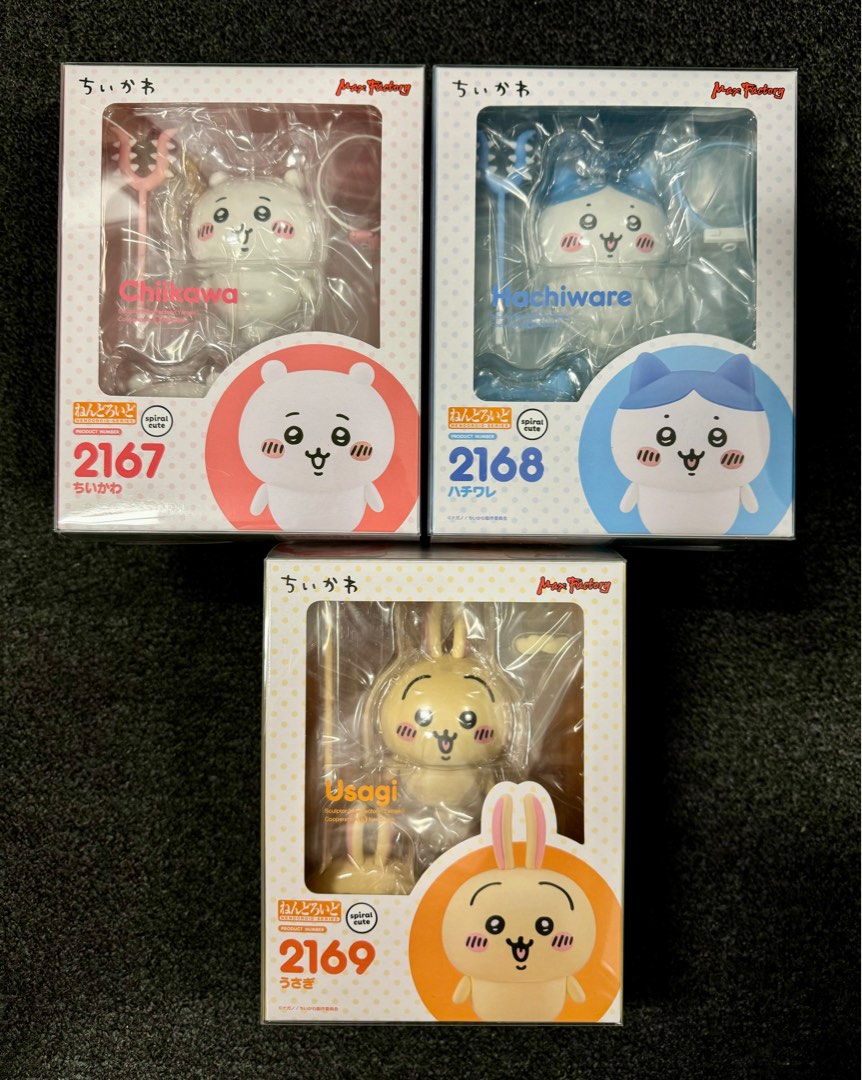 😍現貨🥰日版新版連⛑️ 黏土人 2167 2168 2169 小可愛 小八貓 小兔兔 Chiikawa & Hachiware & Usagi ...