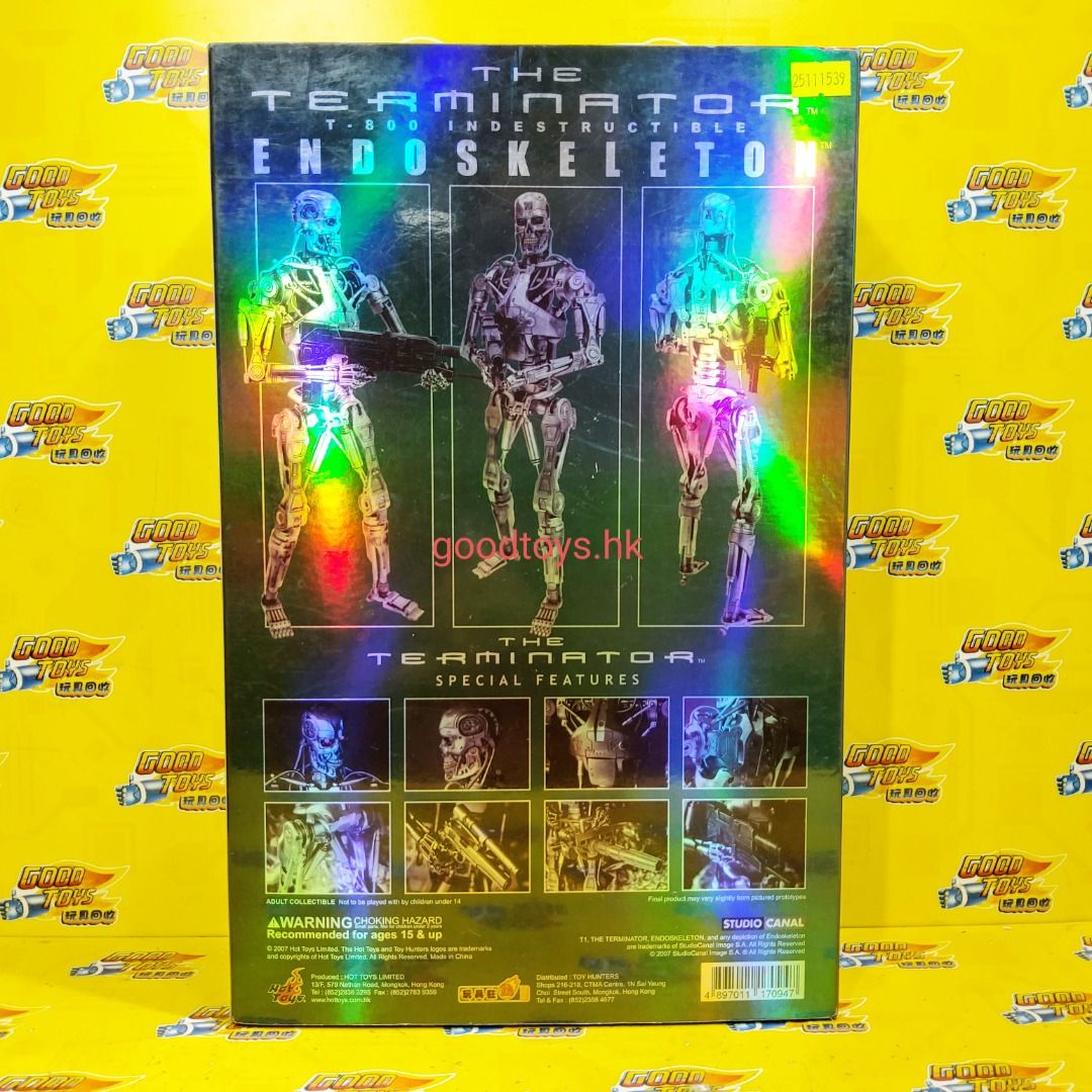 中古已開封 HOTTOYS MMS33 1/6 12吋 THE TERMINATOR T-800 INDESTRUCTIBLE ...