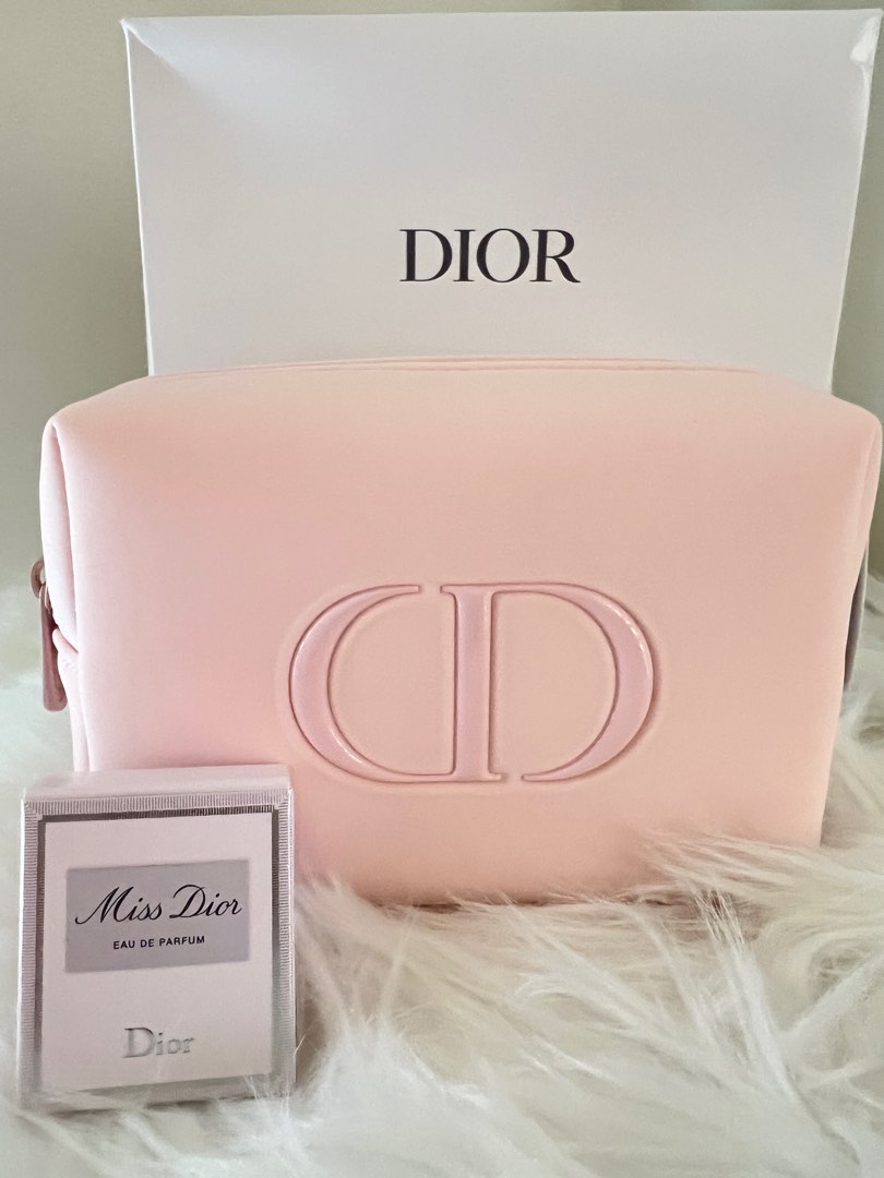 Authentic Miss Dior mini perfume and pouch set, Beauty & Personal Care ...