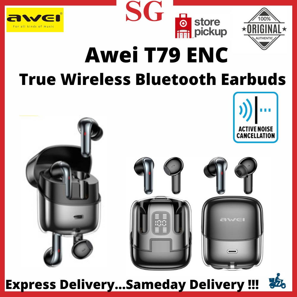 AWEI TWS T79 ENC Call Noise Canceling Headphones Original Heavy Bass ...
