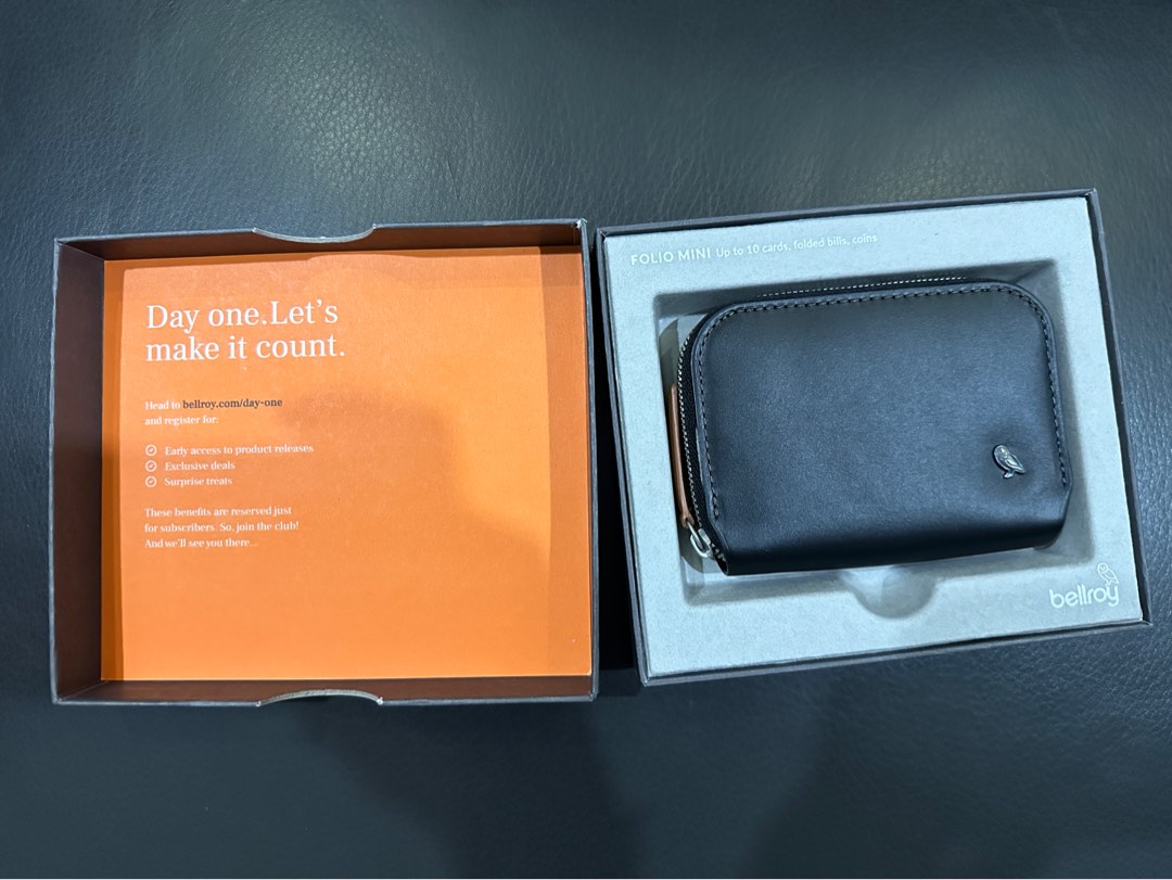 Bellroy Wallet Folio Mini Black, Men's Fashion, Watches & Accessories ...