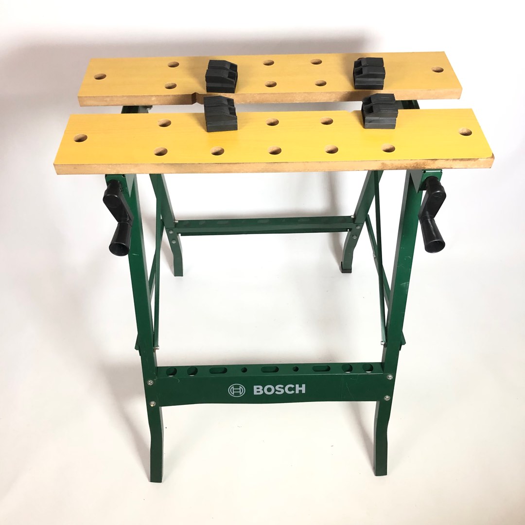 BOSCH Work Bench Space Saving Woodworking Bench Carpentry Table ...