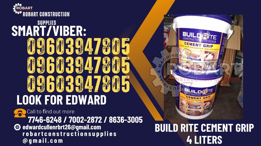 BUILD RITE CEMENT GRIP 4 LITERS, Commercial & Industrial, Construction ...
