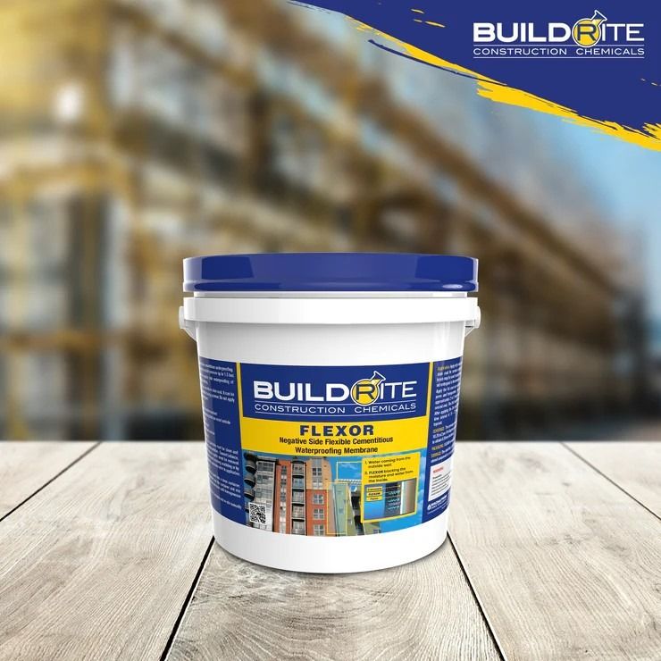 BUILDRITE FLEXOR CEMENTITIOUS WATERPROOFING MEMBRANE (5kg Gallon set or 18kg Pail set ...