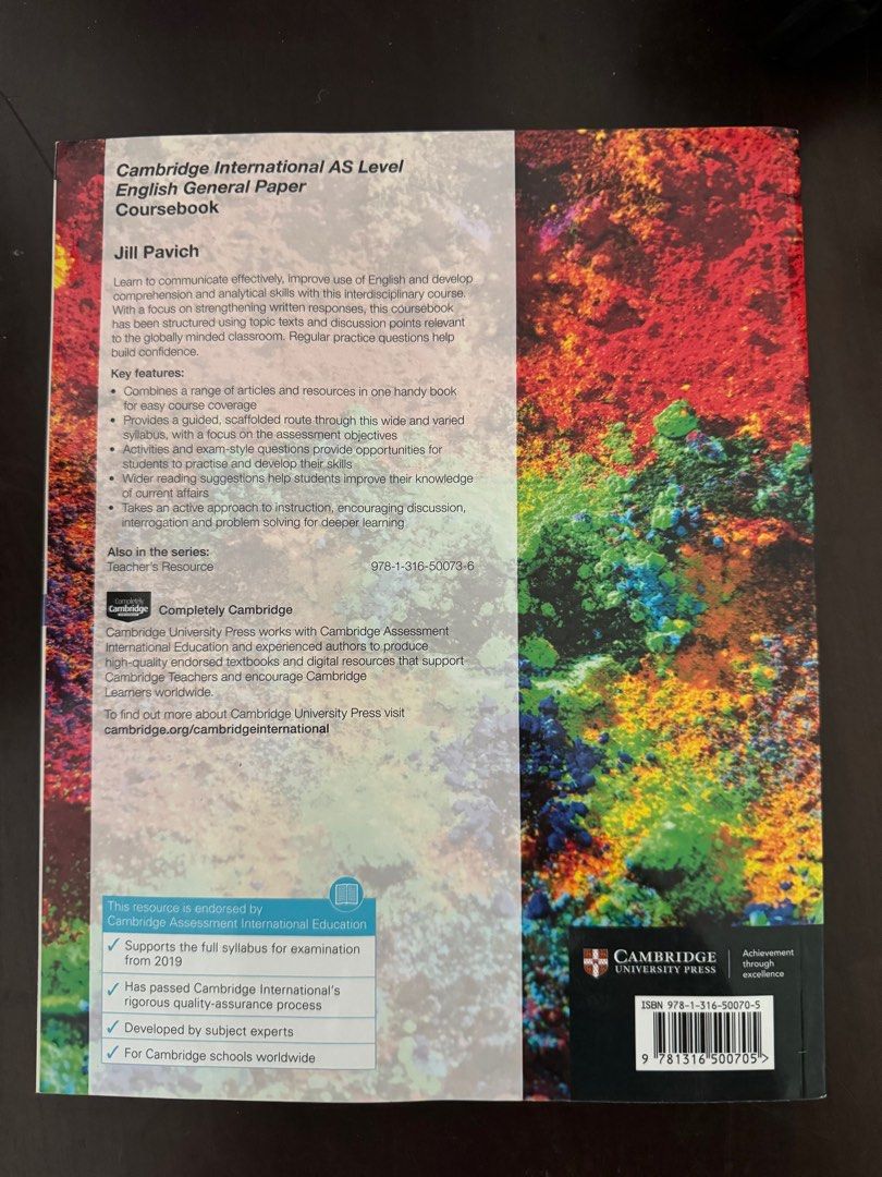 Cambridge International AS-Level English General Paper Coursebook ...