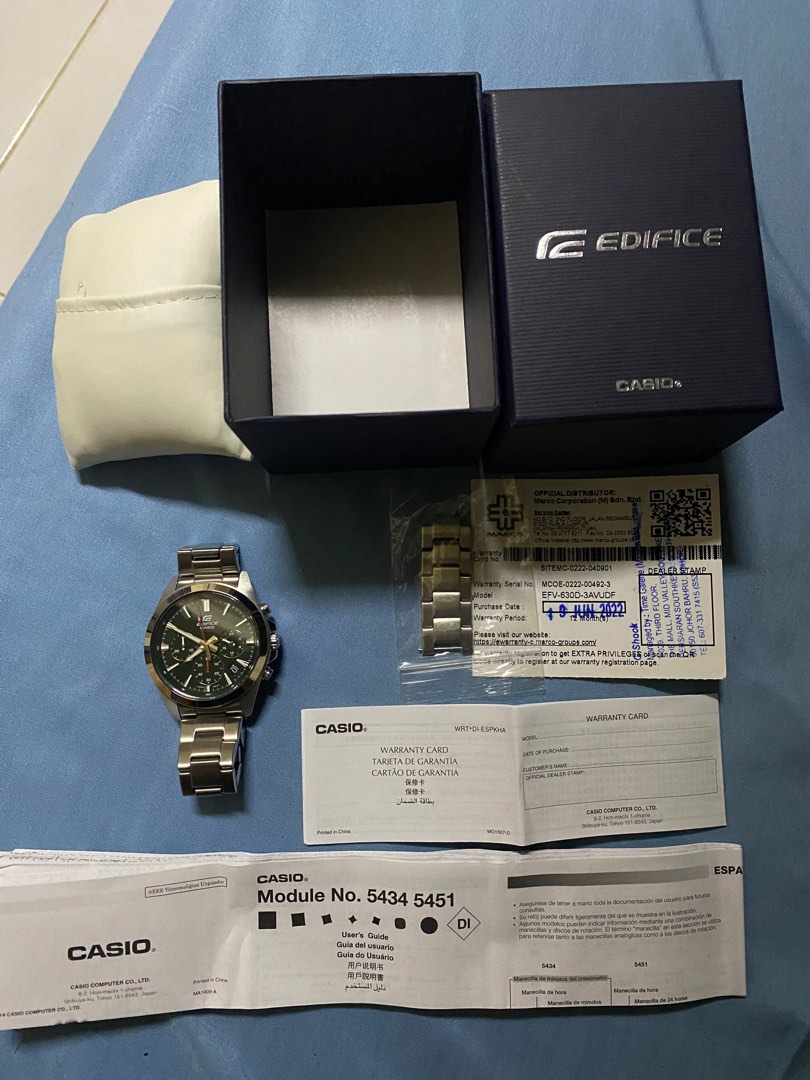 Casio g shock edifire, Men's Fashion, Watches & Accessories, Watches on ...