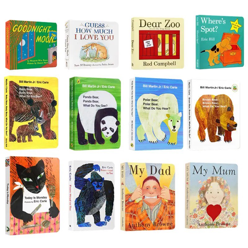 ⚡️ 限時 優惠⚡️全新 | 嬰幼兒 | 經典紙板書 | 套裝全12冊 | 英文版 Brown Bear, Dear Zoo, My Mum ...