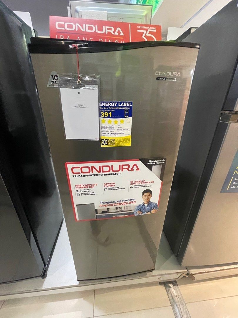 CONDURA REFRIGERATOR, INVERTER TYPE (MANUAL DEFROST AND NO FROST TYPE ...
