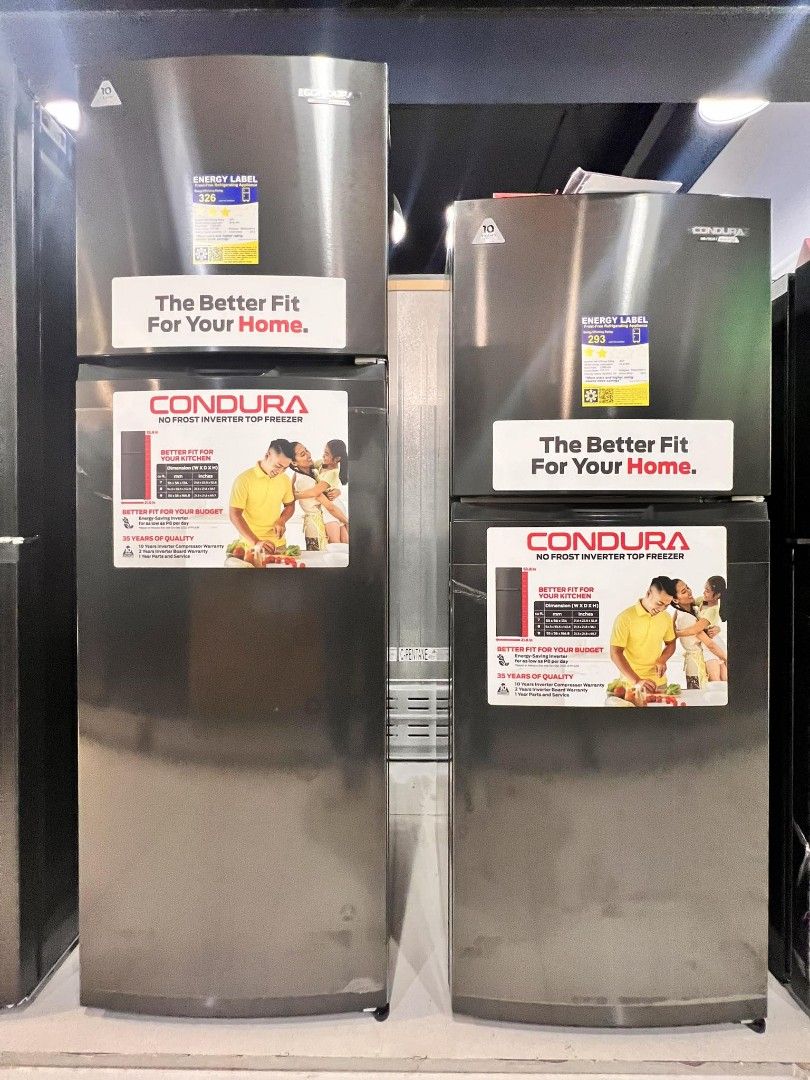 CONDURA REFRIGERATOR, INVERTER TYPE (MANUAL DEFROST AND NO FROST TYPE ...