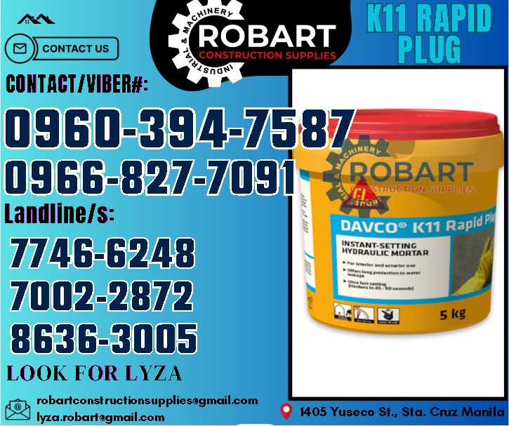 Davco® K11 Rapid Plug, Commercial & Industrial, Construction Tools ...