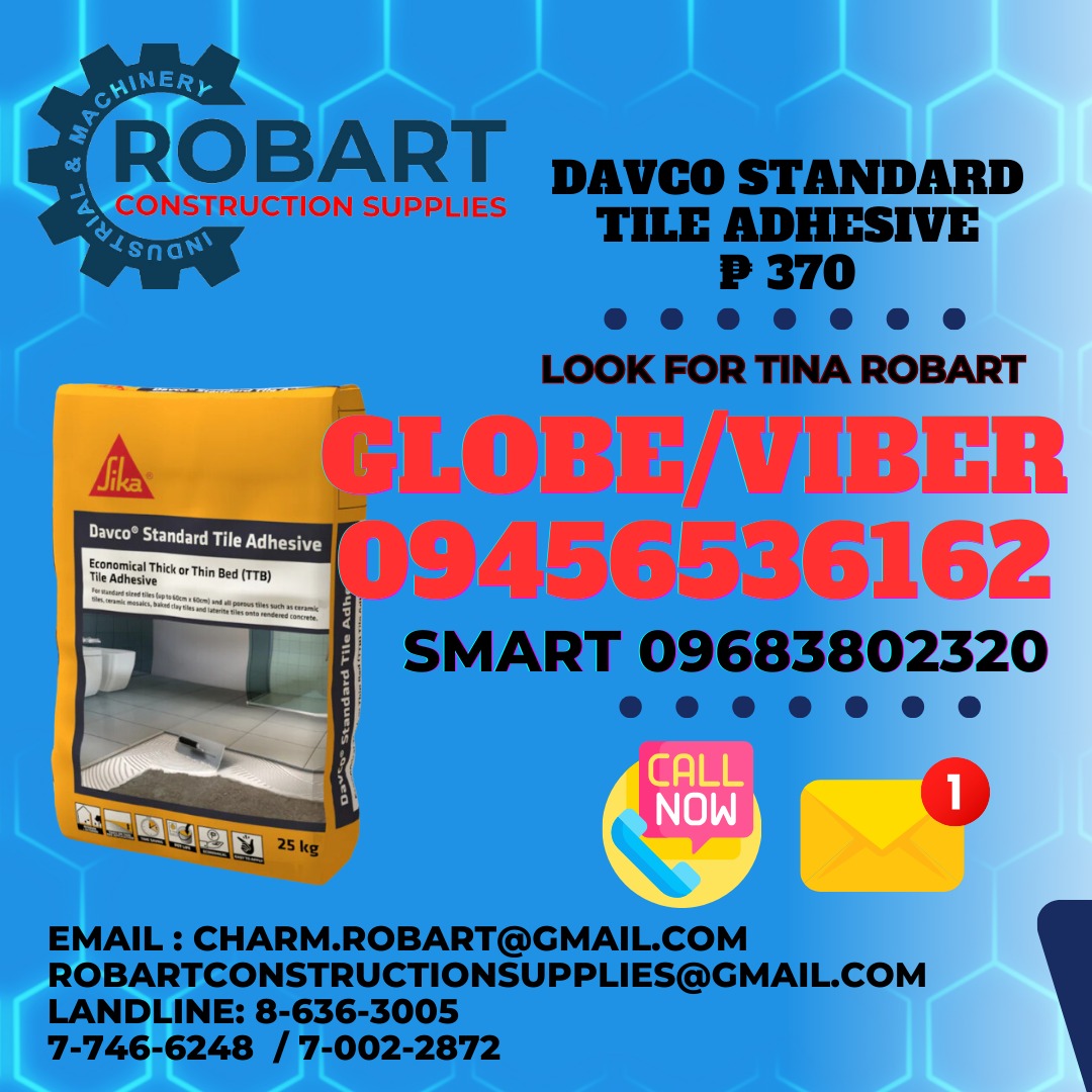 Davco Standard Tile Adhesive, Commercial & Industrial, Construction ...