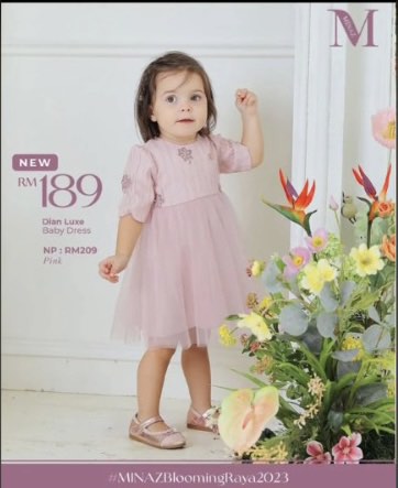 Dian baby dress minaz, Babies & Kids, Babies & Kids Fashion on Carousell