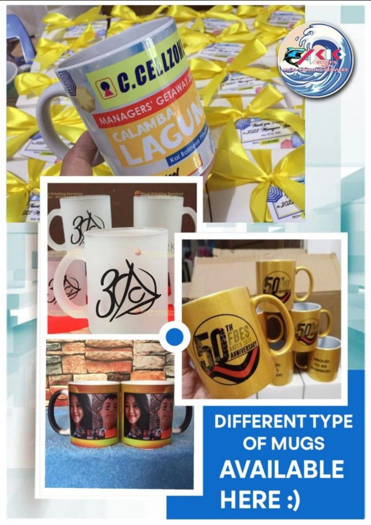 Different Types of Mug with Customized Print for Giveaways and ...