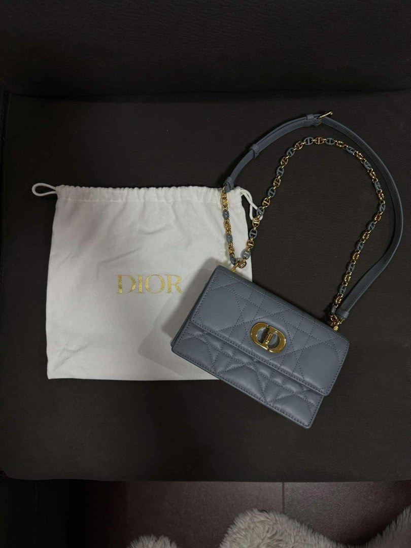 Dior Miss Caro Mini Bag Cloud Macrocannage Lambskin, Luxury, Bags & Wallets on Carousell