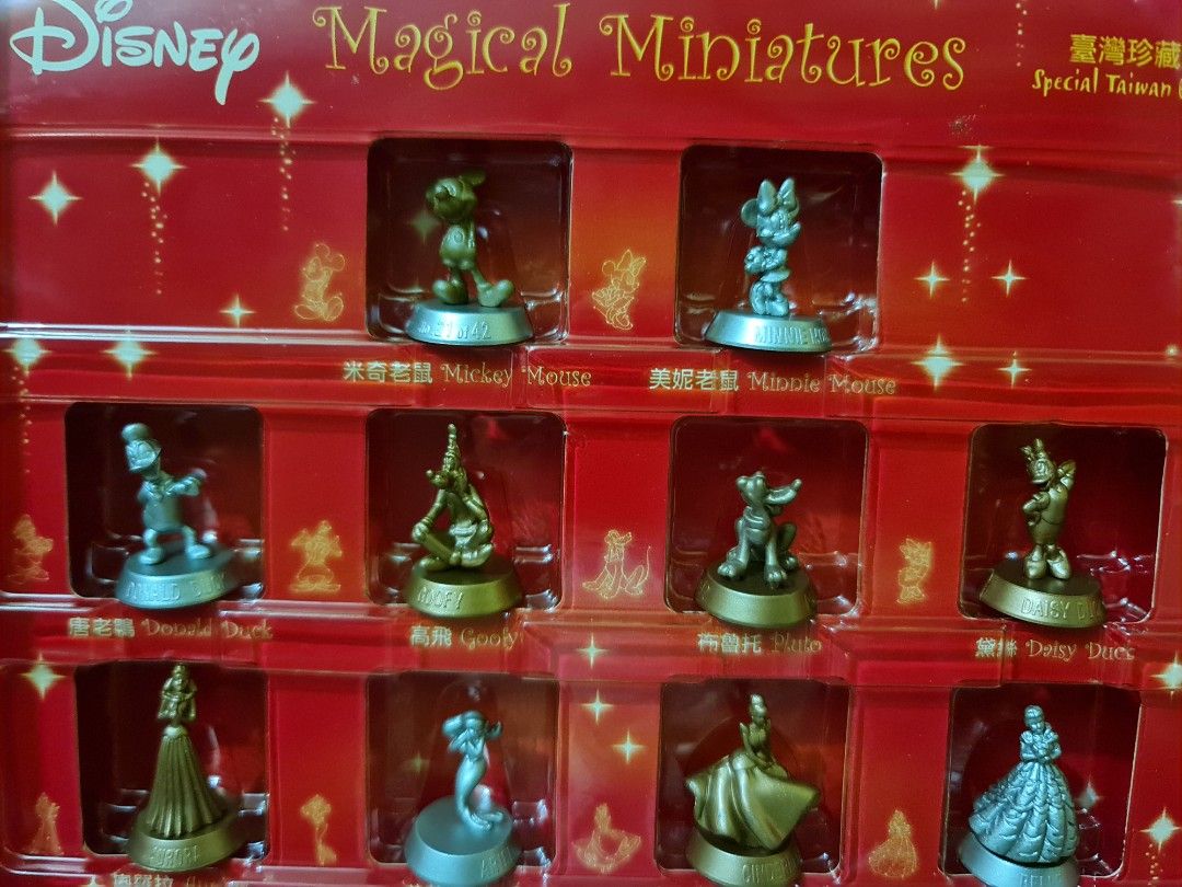 DISNEY MAGICAL MINIATURES SPECIAL TAIWAN EDITION 42 Figures Red Box ...
