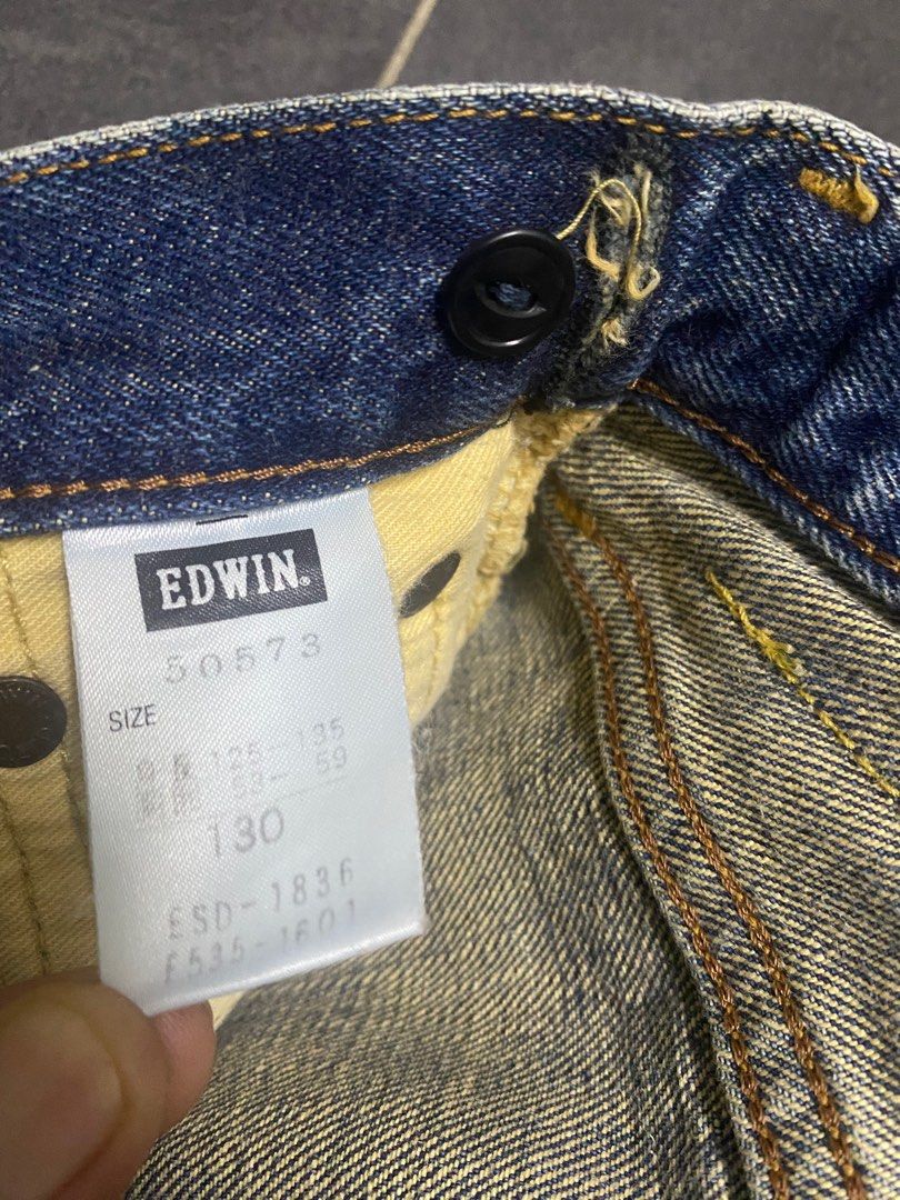 Edwin 505s selvedge for kid, Men's Fashion, Bottoms, Jeans on Carousell