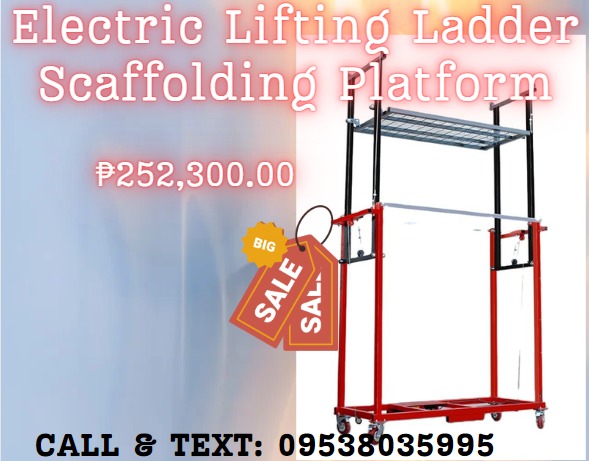 Electric Lifting Ladder Scaffolding Platform, Commercial & Industrial ...