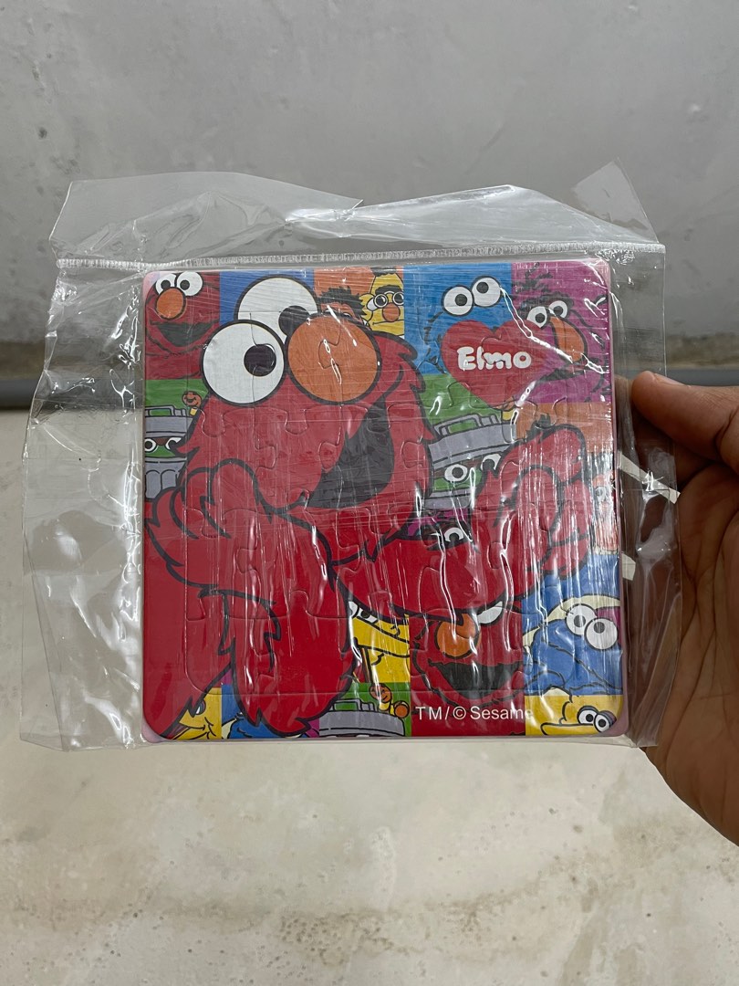 Elmo Sesame Street Puzzle Collectible Childhood Art Frame, Hobbies ...