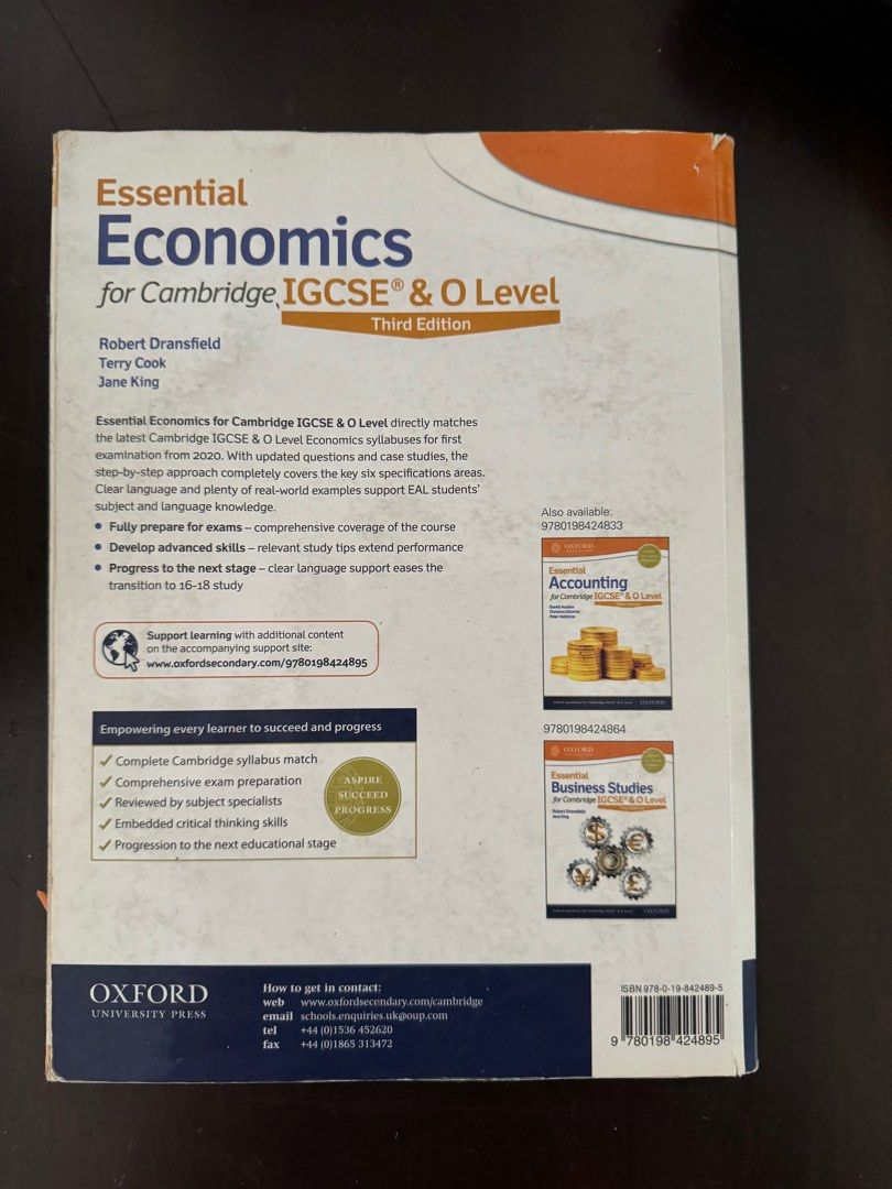 Essential Economics for Cambridge IGCSE & O Level 3rd Edition, Hobbies ...