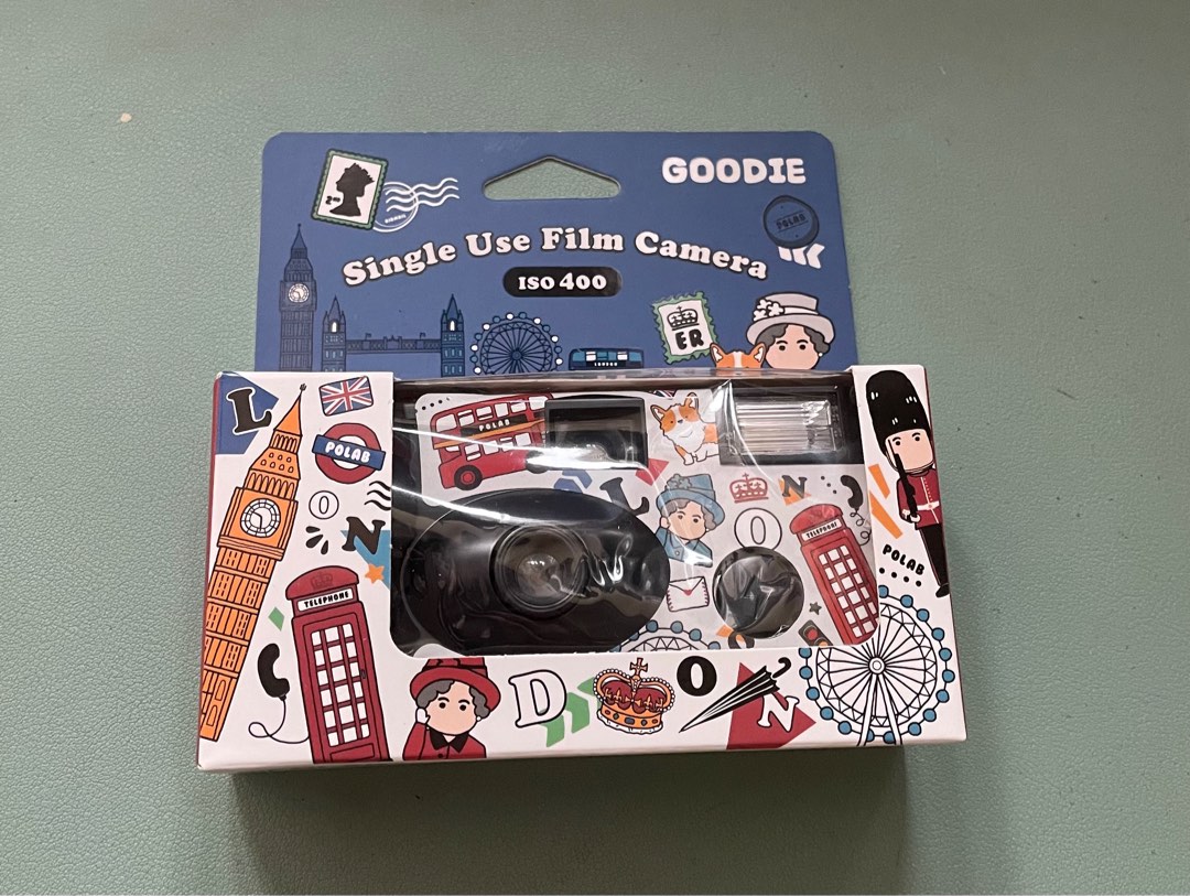 goodie 一次性菲林相機 single use film camera uk edition, 攝影器材, 相機 - Carousell