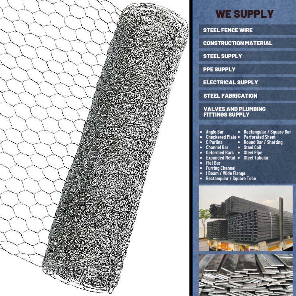Hexagonal Mesh 3/4"x4ftx30yards / Galvanized Hexagonal Mesh / Welded ...