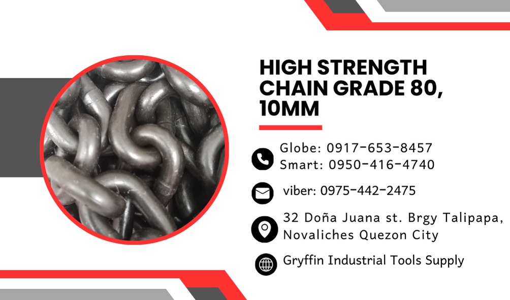 High Strength Chain Grade 80, 10mm, Commercial & Industrial, Industrial ...