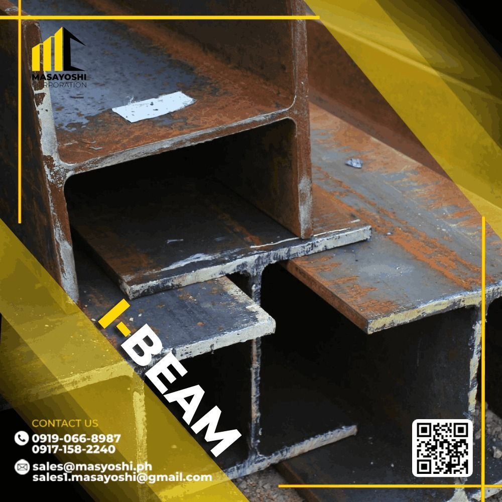 I BEAM, WIDE FLANGE 8 X 4 10# 6MTRS, Ibeam, Angle Bar, Cyclone Wire ...