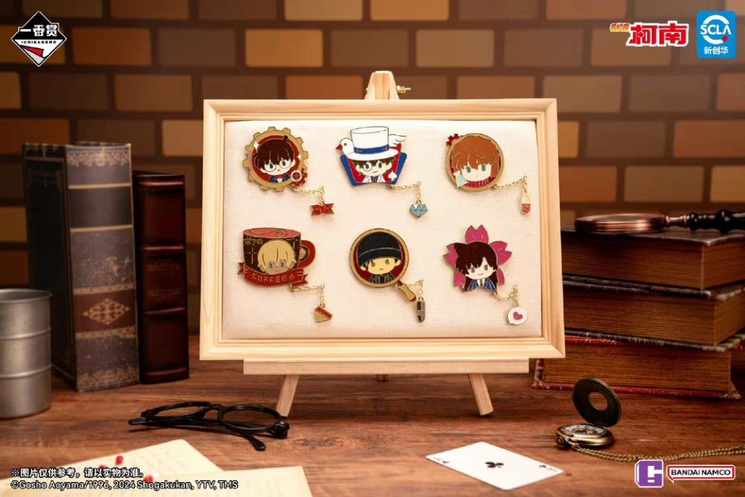 Ichiban Kuji Detective Conan G Prize - Characters Metal Pin, Hobbies ...