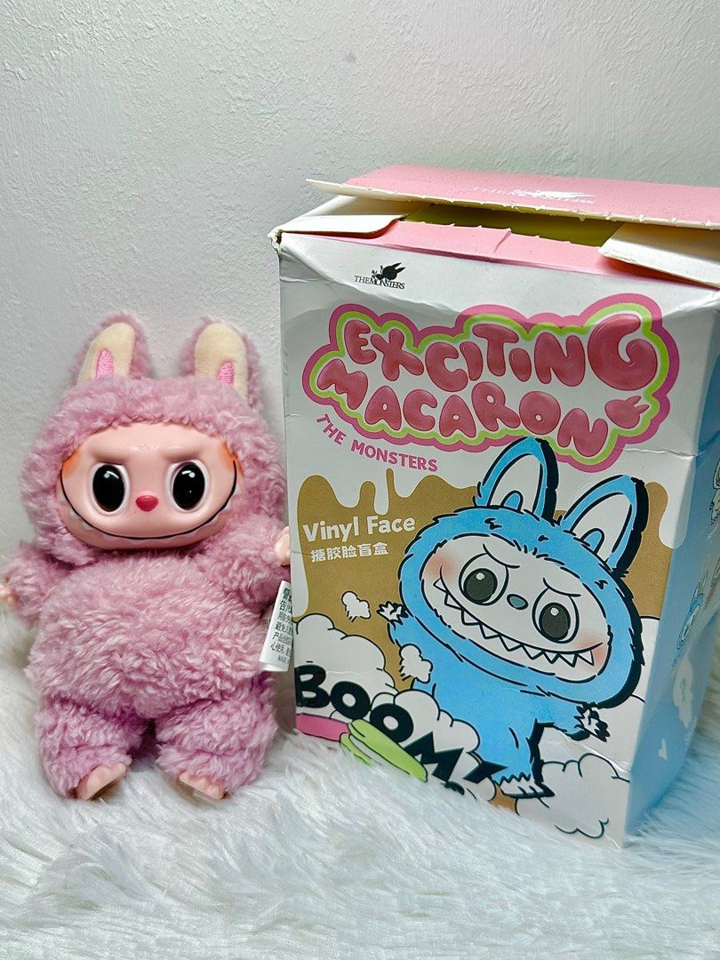 Labubu V1 macaroon Pink Lychee Berry 1:1 , Hobbies & Toys, Toys & Games ...