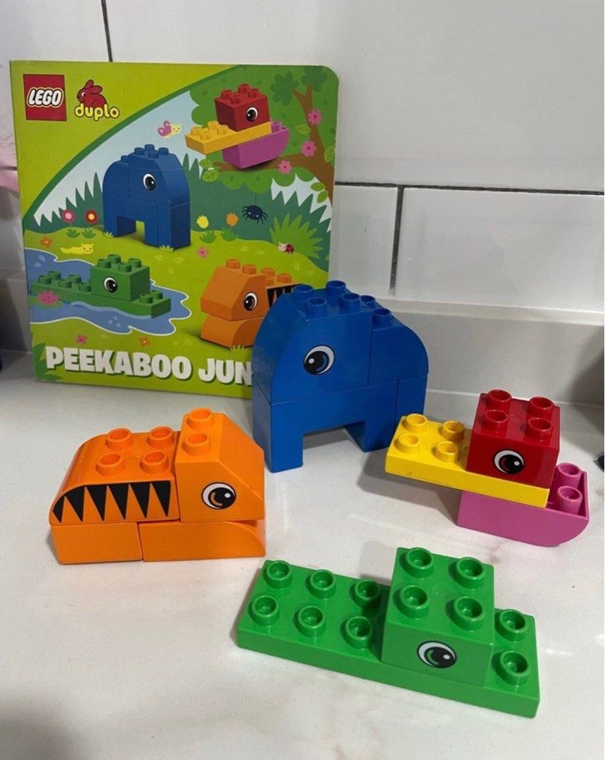 Lego Duplo with Book, Hobbies & Toys, Toys & Games on Carousell