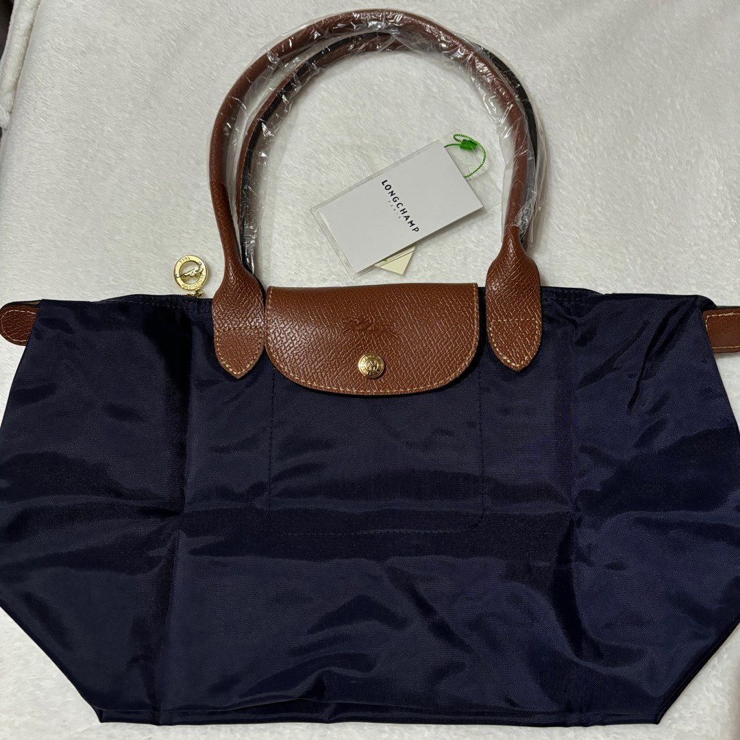 Longchamp Le Pliage MEDIUM Long Handle Bag in Classic Navy Blue, Women ...
