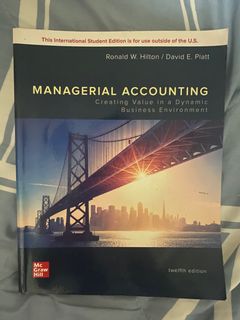 Managerial Accounting Fourth Edition McGraw Hill, Hobbies & Toys, Books ...