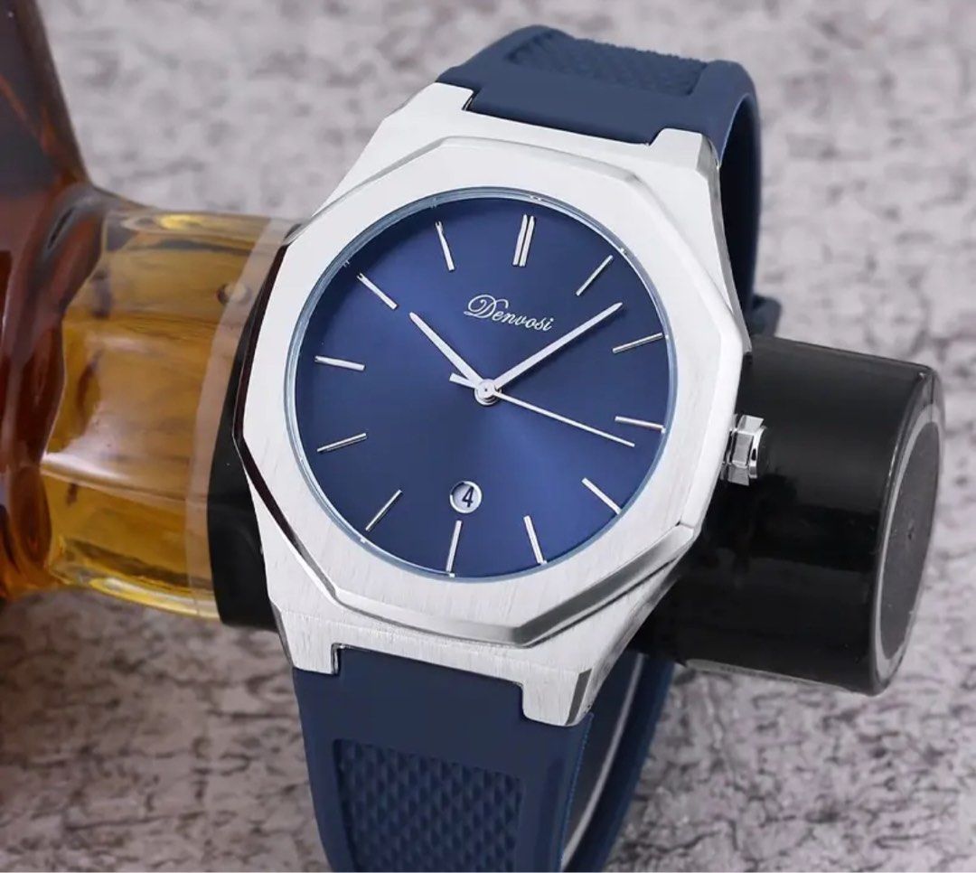 Men's Octagonal Quartz Watch, Versatile Classic Casual Watch, Men's ...