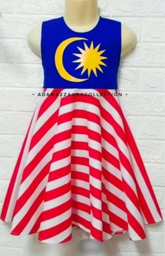 Merdeka / Malaysia Dress, Babies & Kids, Babies & Kids Fashion on Carousell