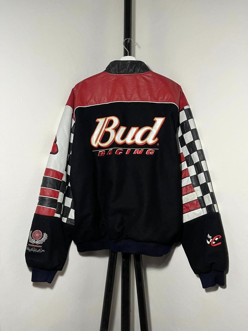 NASCAR Budweiser Racing Vintage Reversible Jacket ft. Dale Earnhardt Jr ...